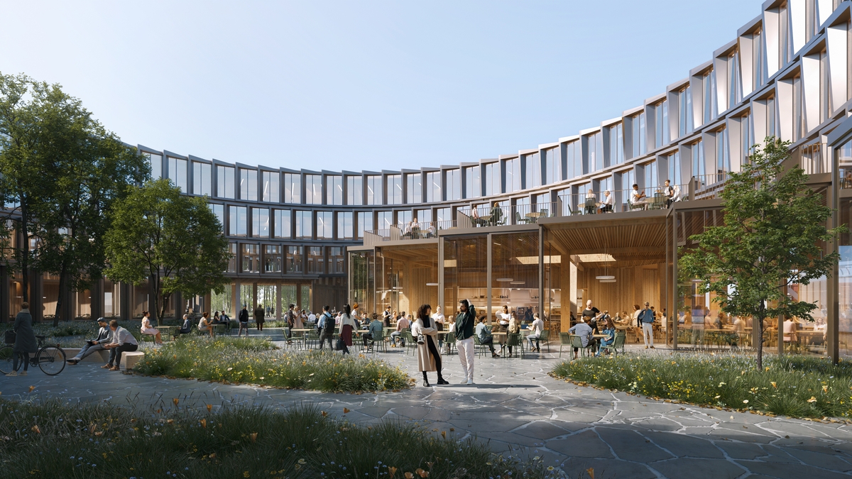 Nuovo Campus CERN: sarà l'edificio circolare in legno di Larsen